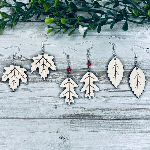 Autumn Leaf Earrings - Etsy