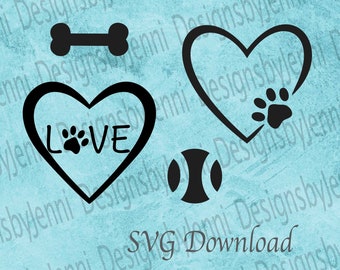 Dog Ball Svg | Etsy