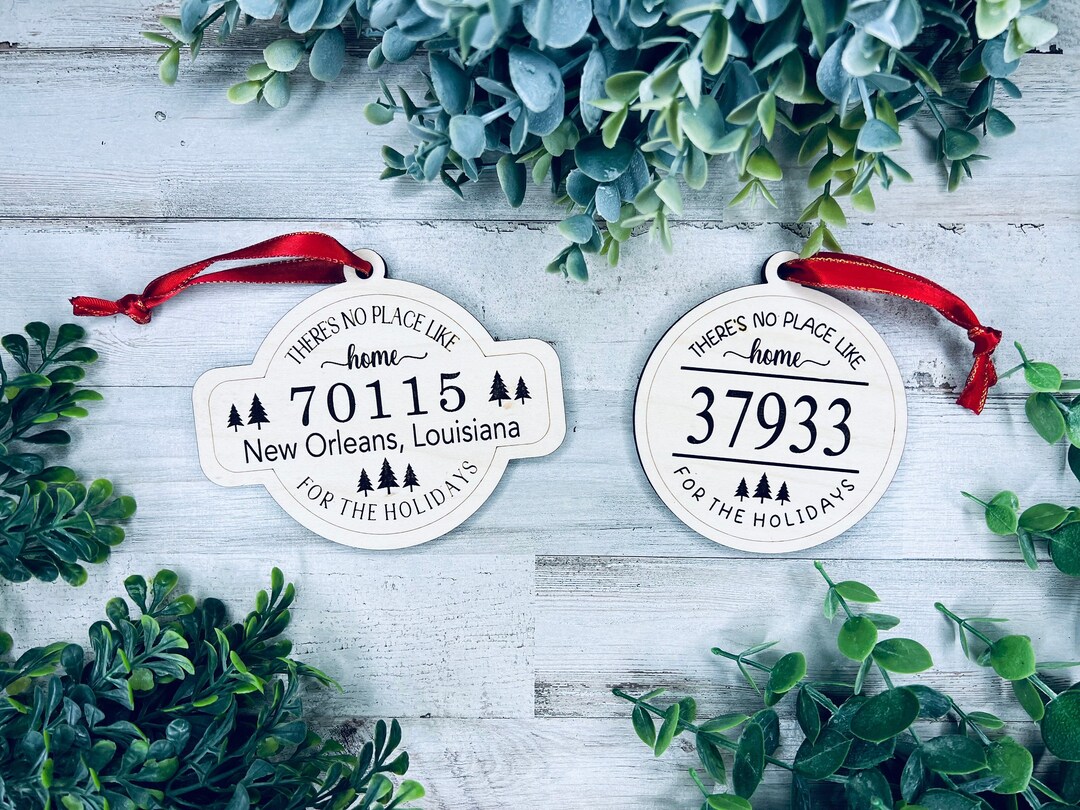 Zip Code Ornament Bundle SVG Download, Address Christmas Ornament SVG ...