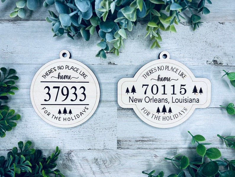 Zip Code Ornament Bundle SVG Download Address Christmas - Etsy