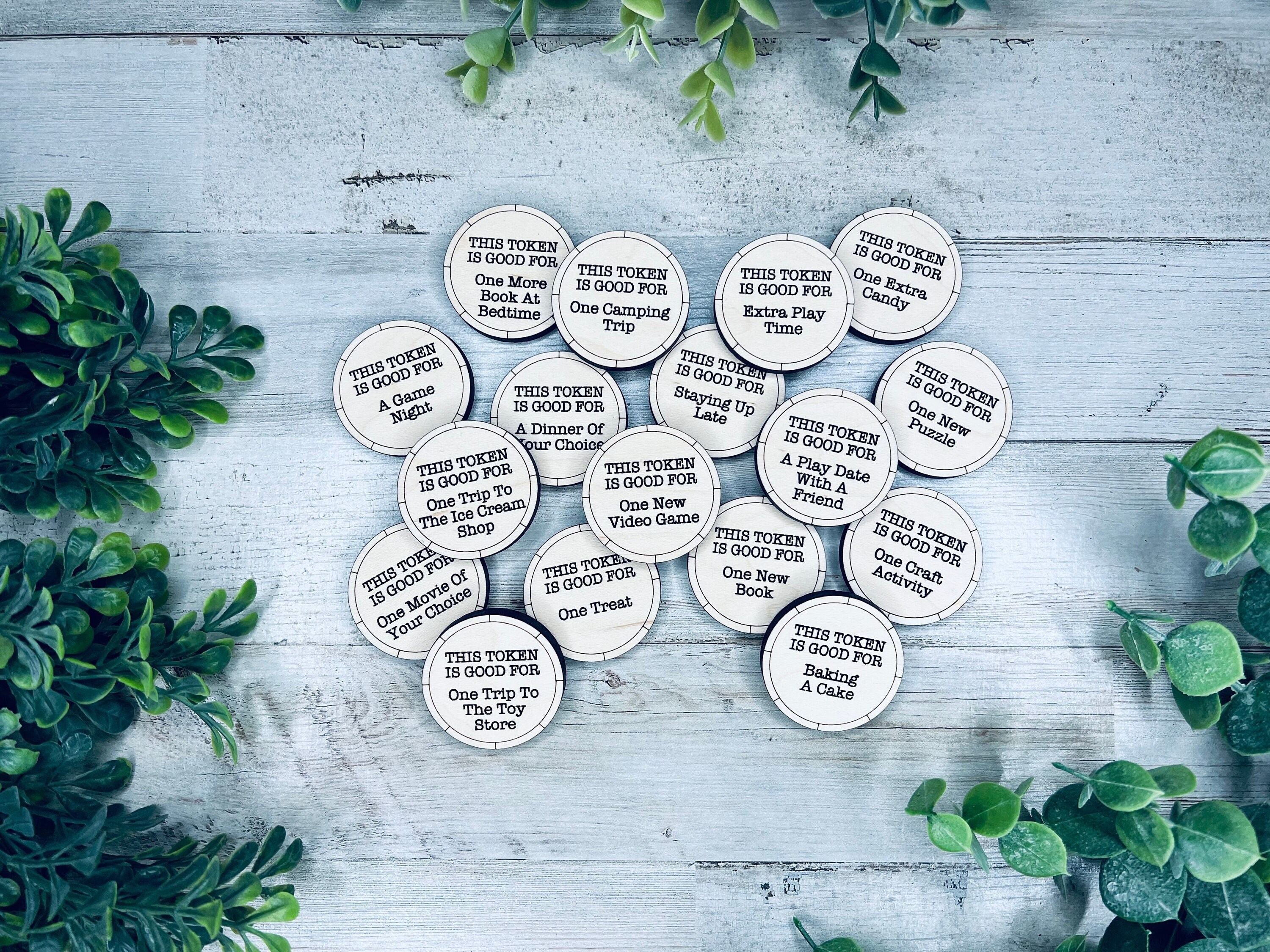 60 Reward Tokens for Kids SVG Bundle File Chore Tokens SVG - Etsy