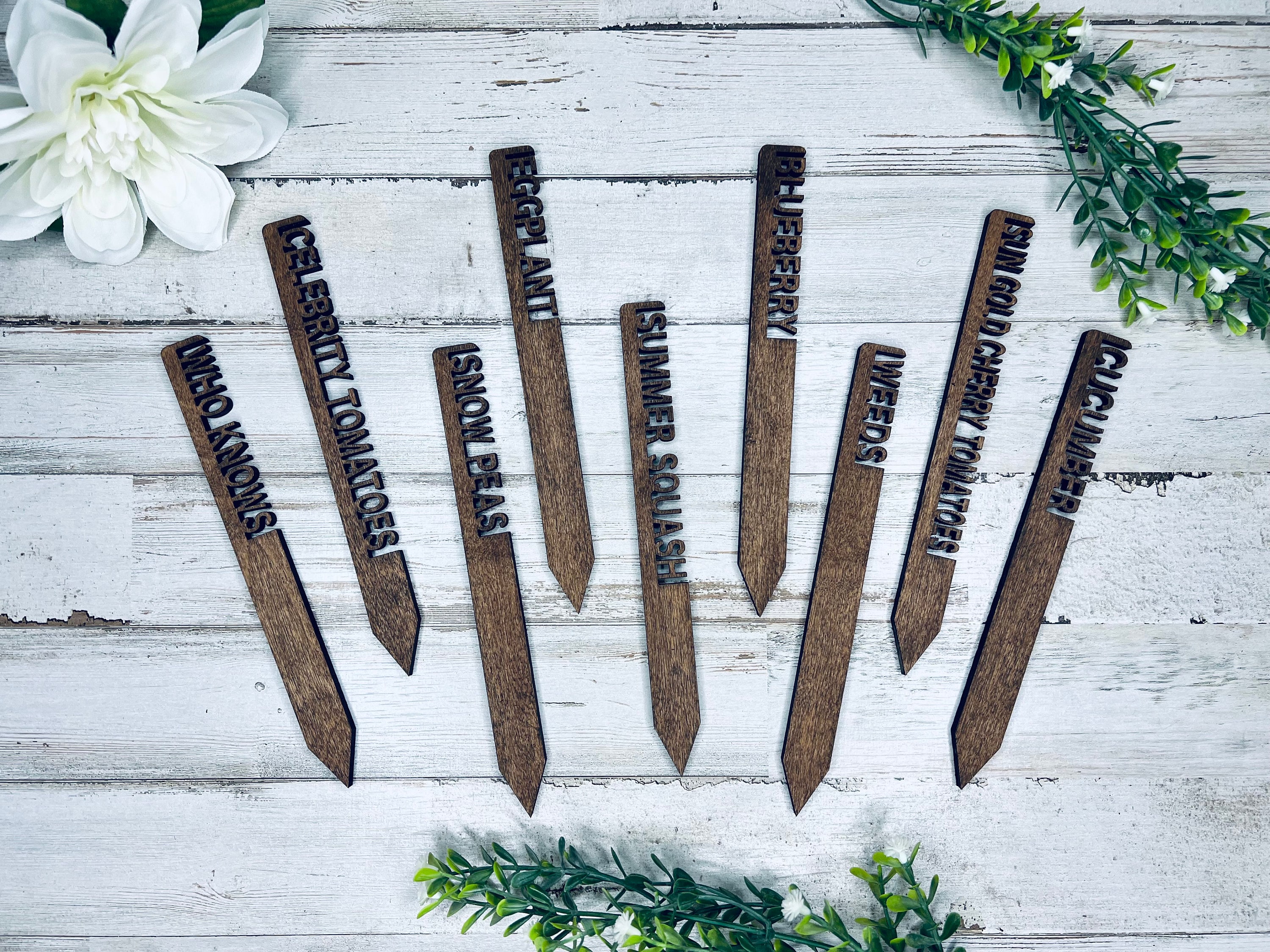 550 Plant Labels SVG Bundle File Garden Markers SVG - Etsy