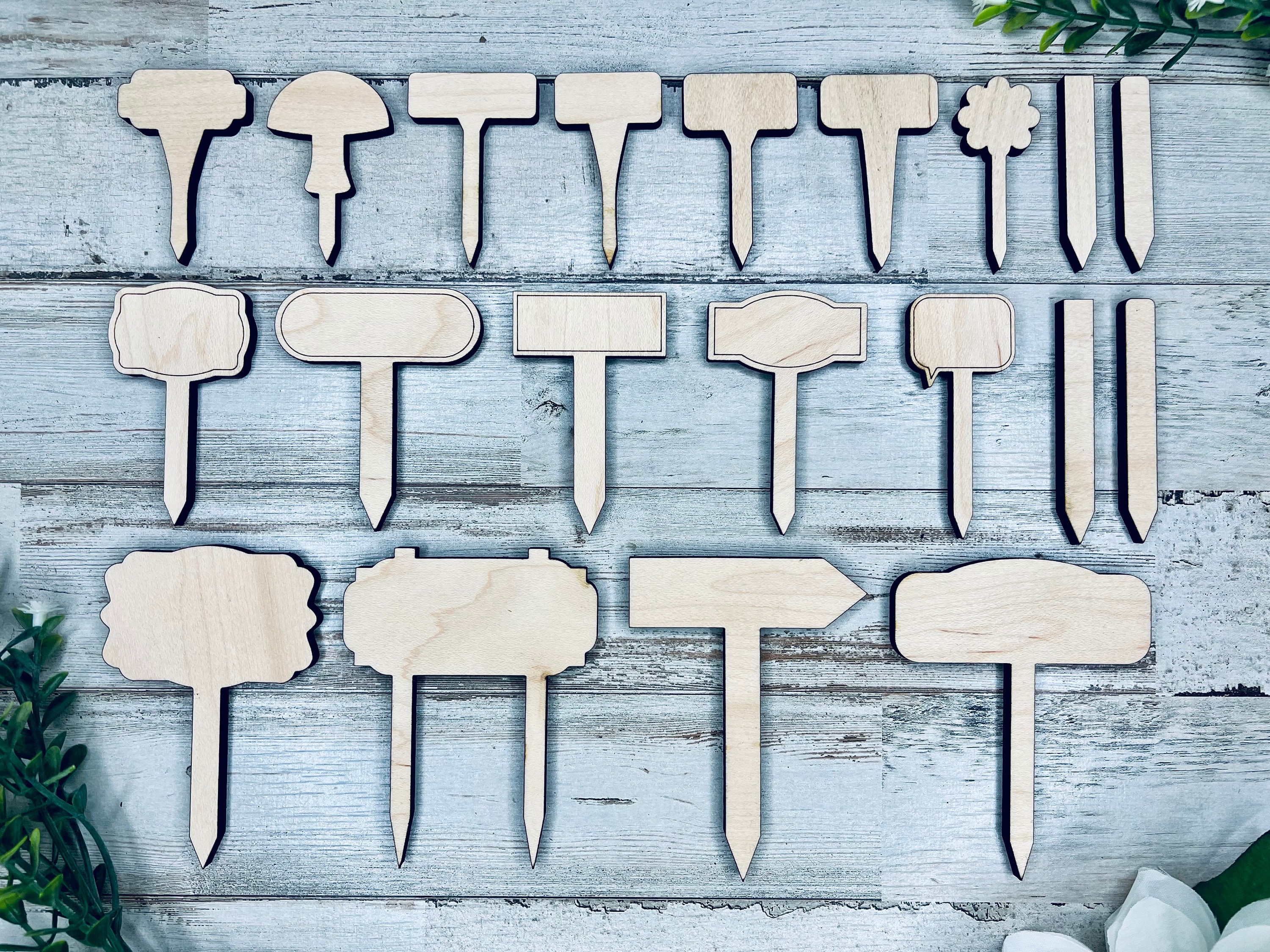 Garden Marker Template SVG Bundle File Garden Stake Templates - Etsy Canada