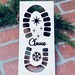 Santa Footprint Digital Download SVG File, Santa Footsteps Stencil SVG ...