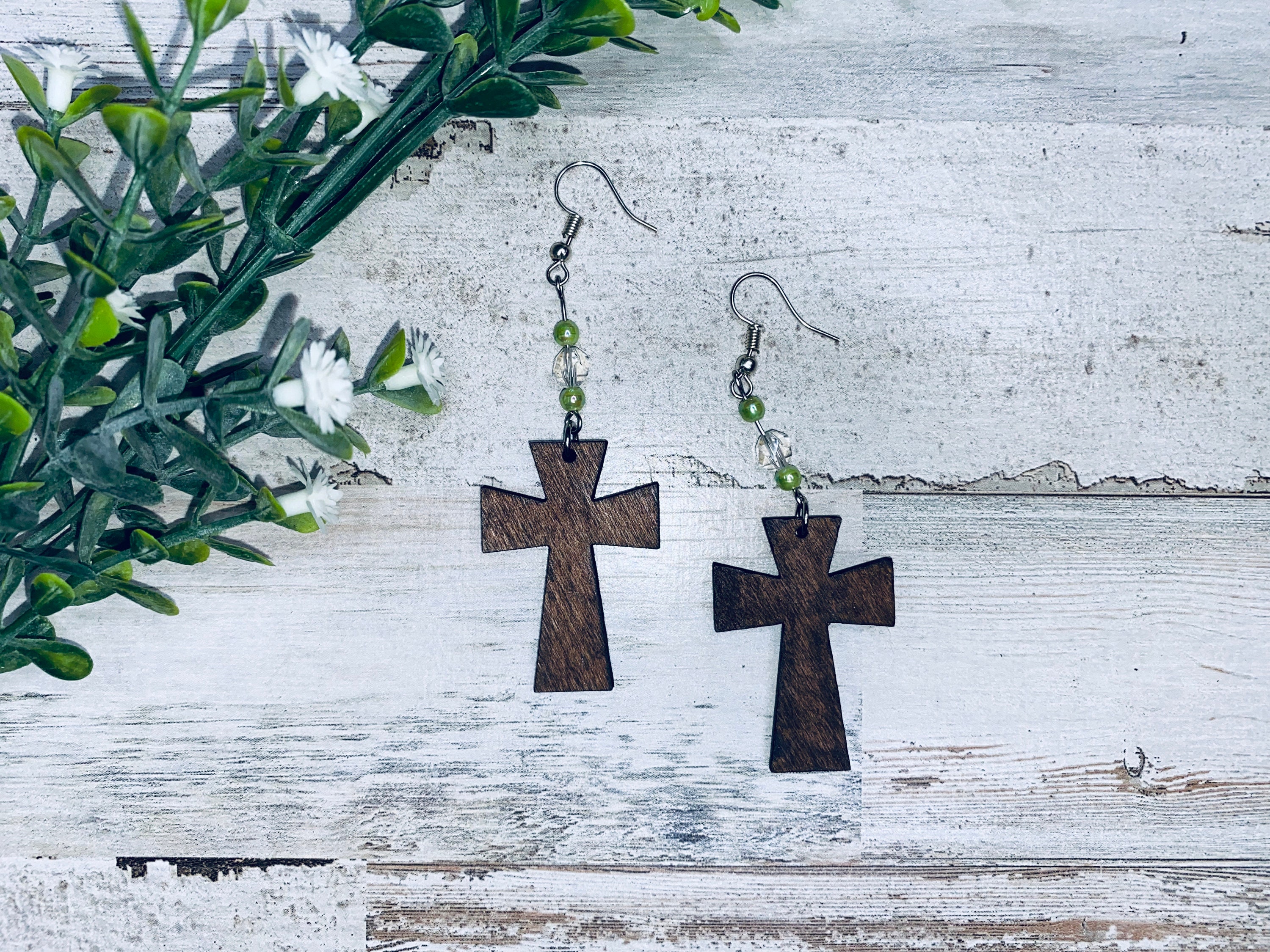 Cross Earrings Laser File SVG Cross Earrings Dangle SVG - Etsy