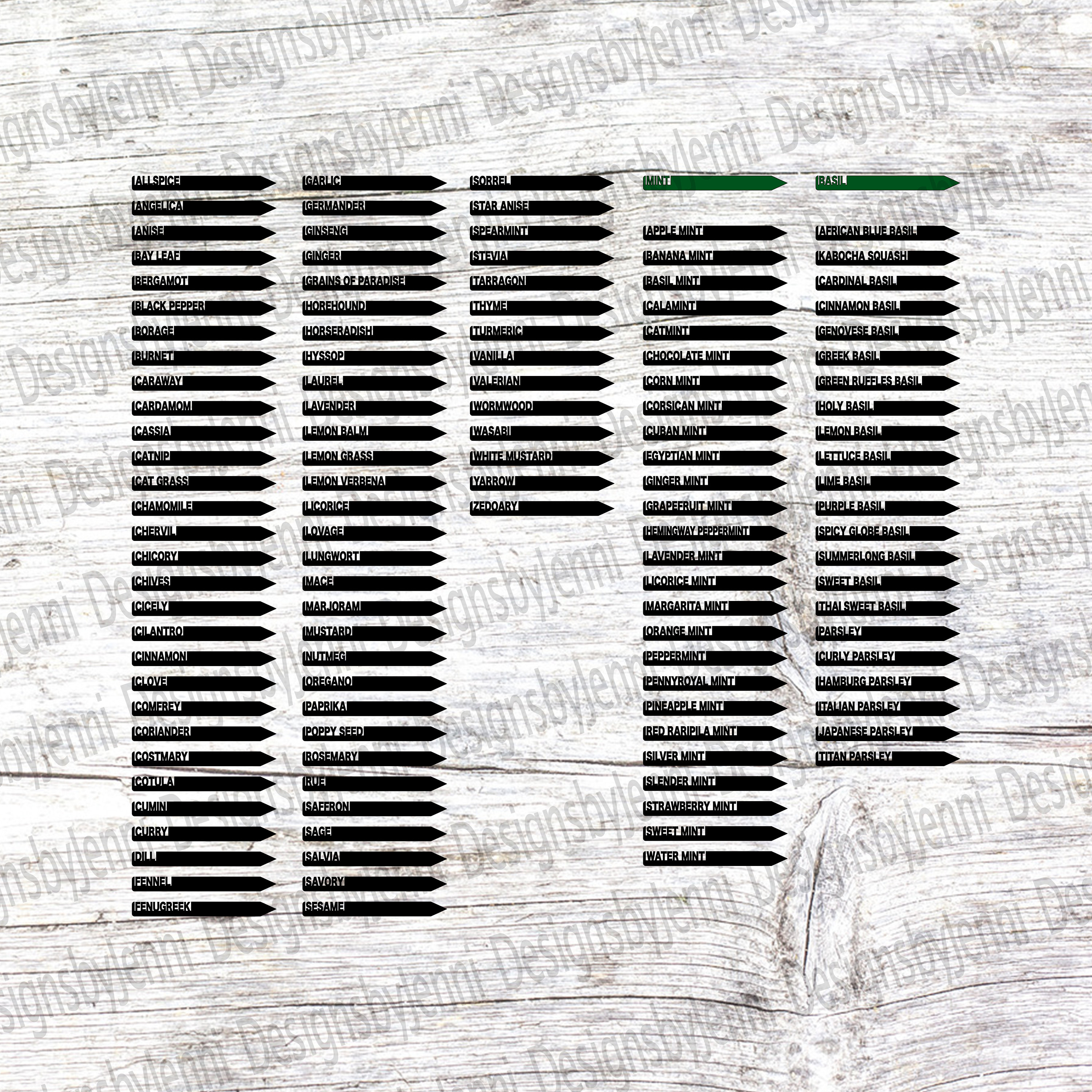 550 Plant Labels SVG Bundle File Garden Markers SVG - Etsy