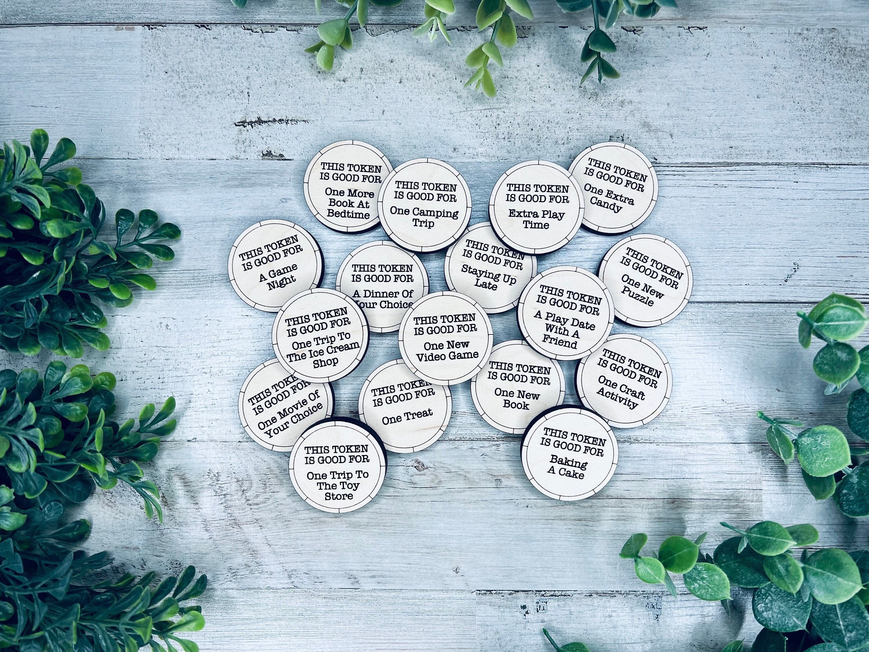 60 Reward Tokens for Kids SVG Bundle File, Chore Tokens SVG Download ...