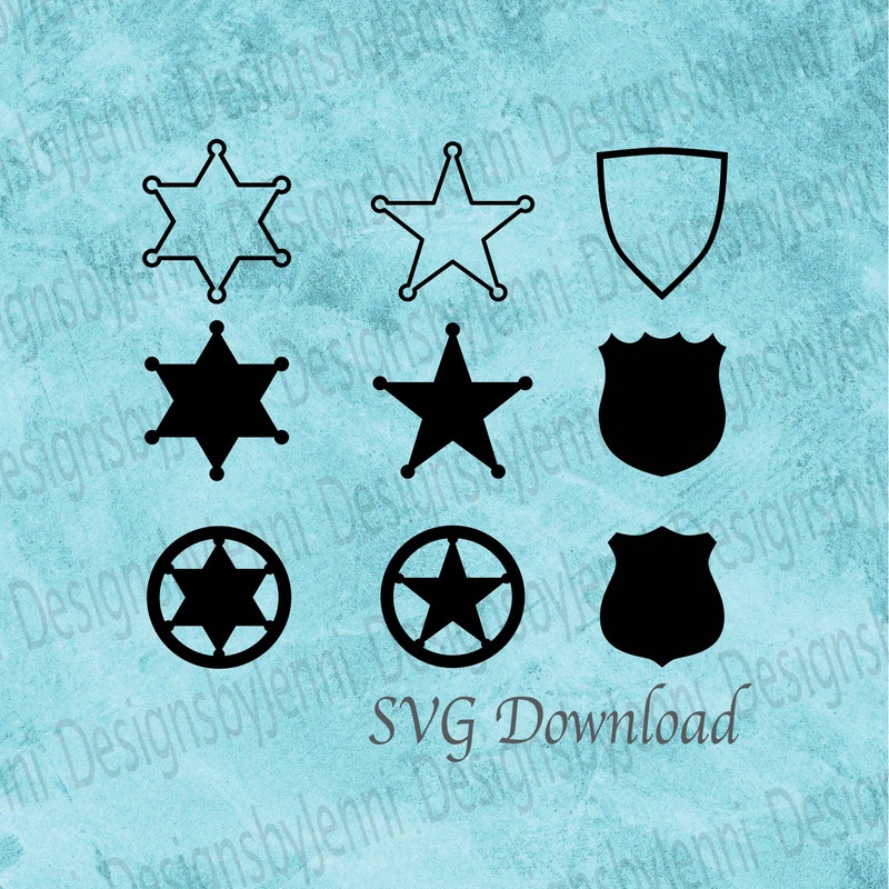 Police Badge Svg - Etsy