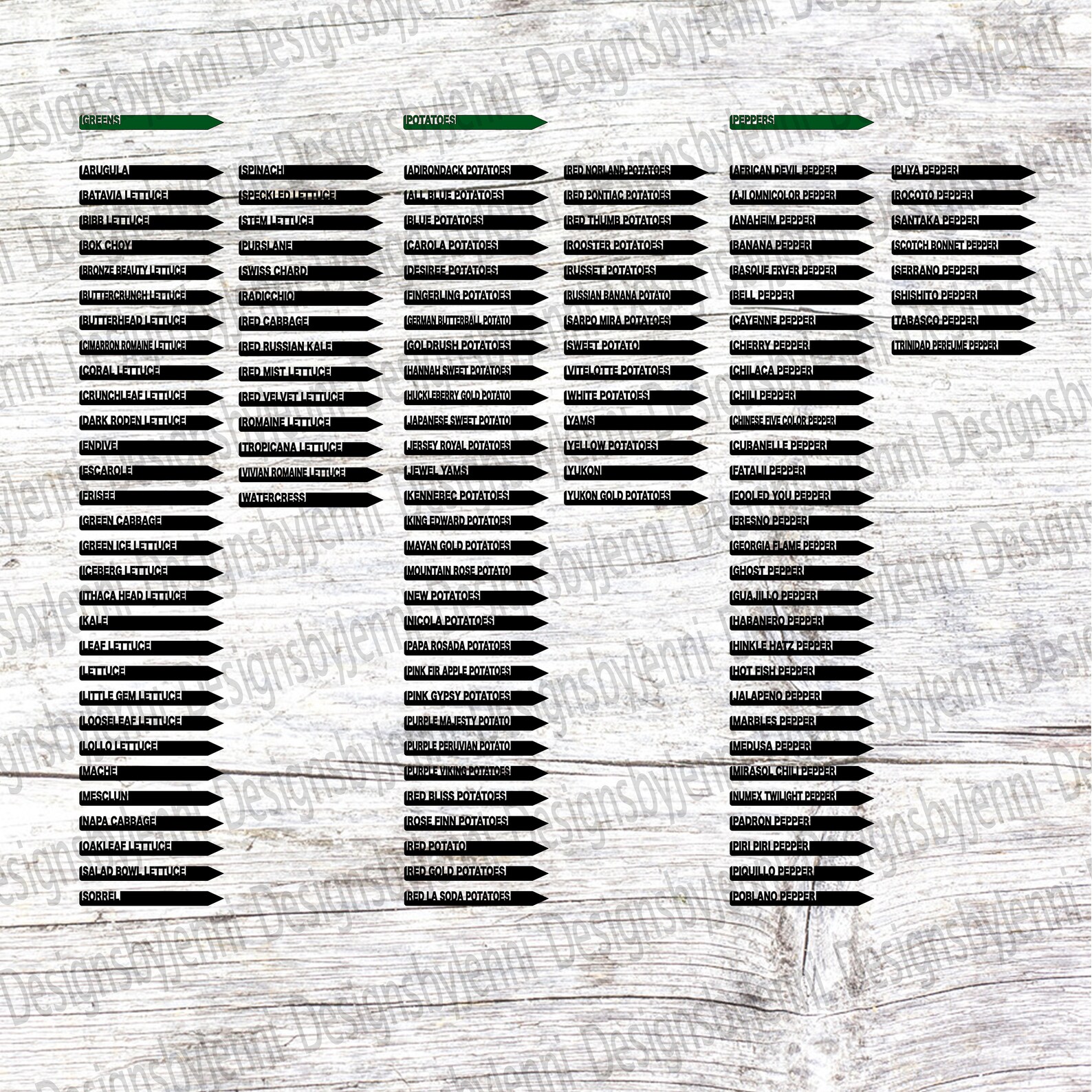 550 Plant Labels SVG Bundle File Garden Markers SVG - Etsy