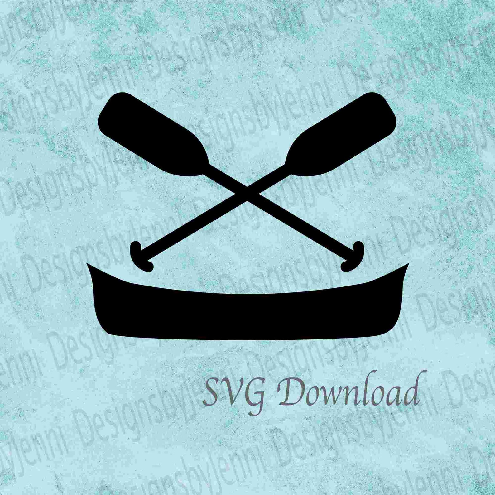 Canoe Bundle SVG File Paddle and Boat Silhouette SVG Canoe - Etsy