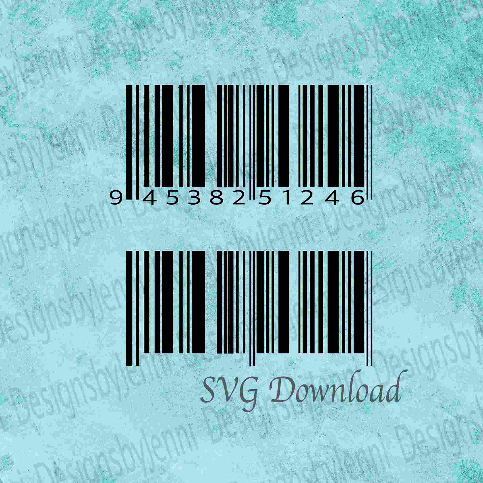Barcode Bundle SVG File Bar Code Bundle Silhouette SVG | Etsy