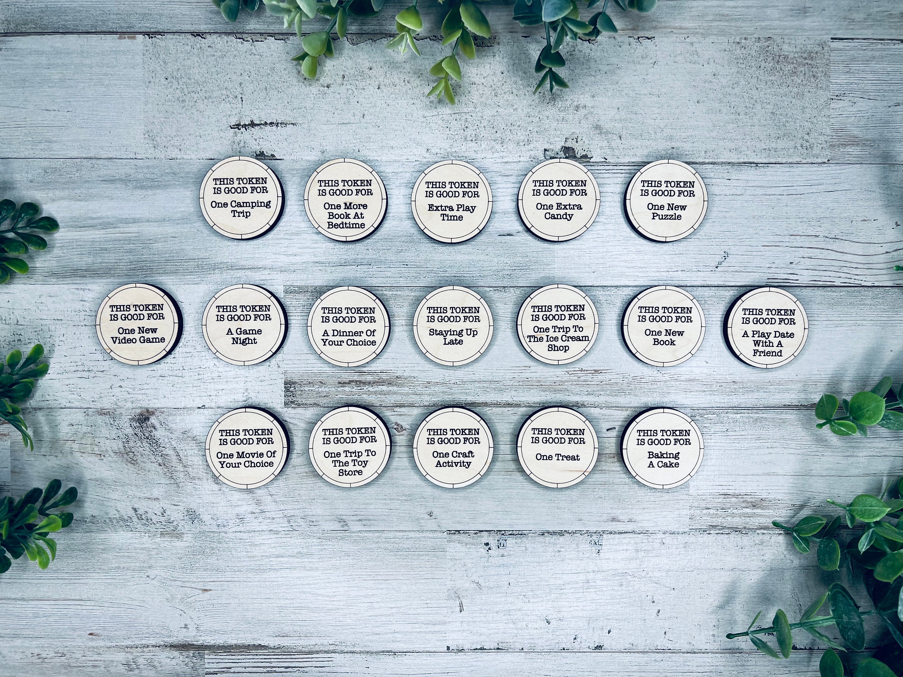 60 Reward Tokens for Kids SVG Bundle File Chore Tokens SVG - Etsy