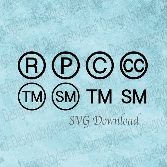 Copyright Symbol Bundle SVG File Copyright Logo Template SVG - Etsy