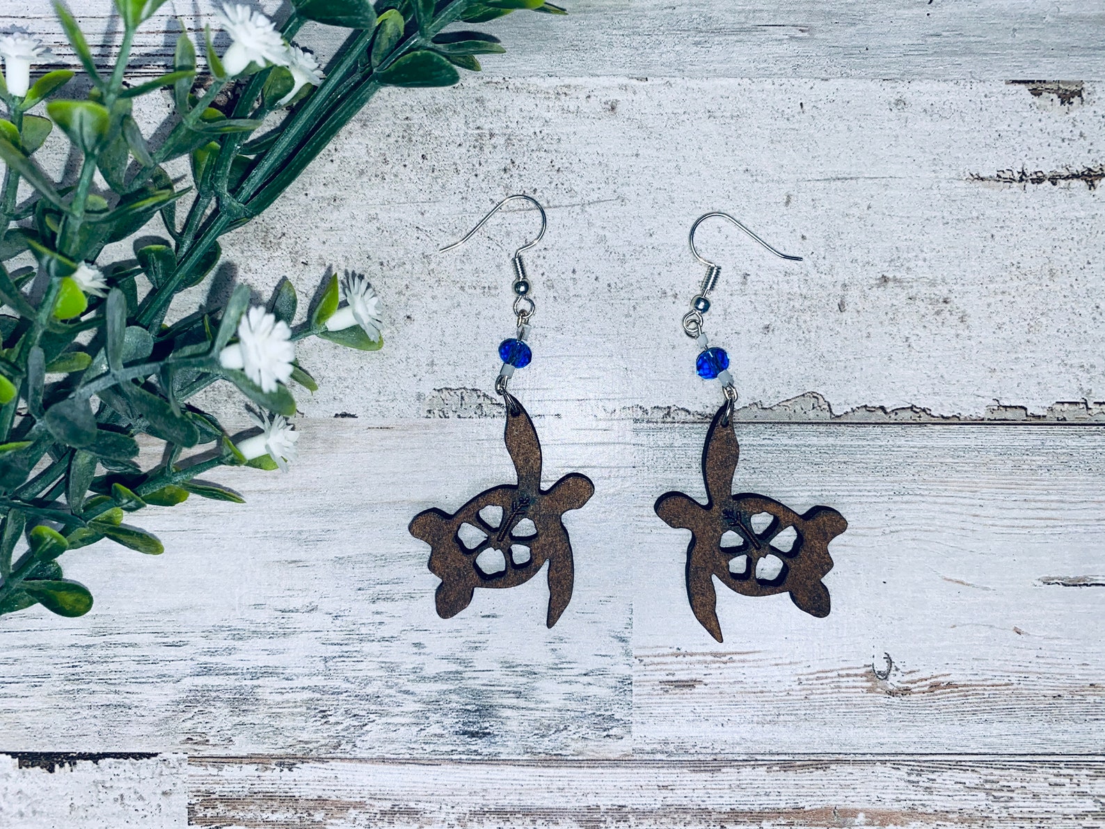 Turtle Earring Laser File Sea Turtle Earring SVG Cut File - Etsy