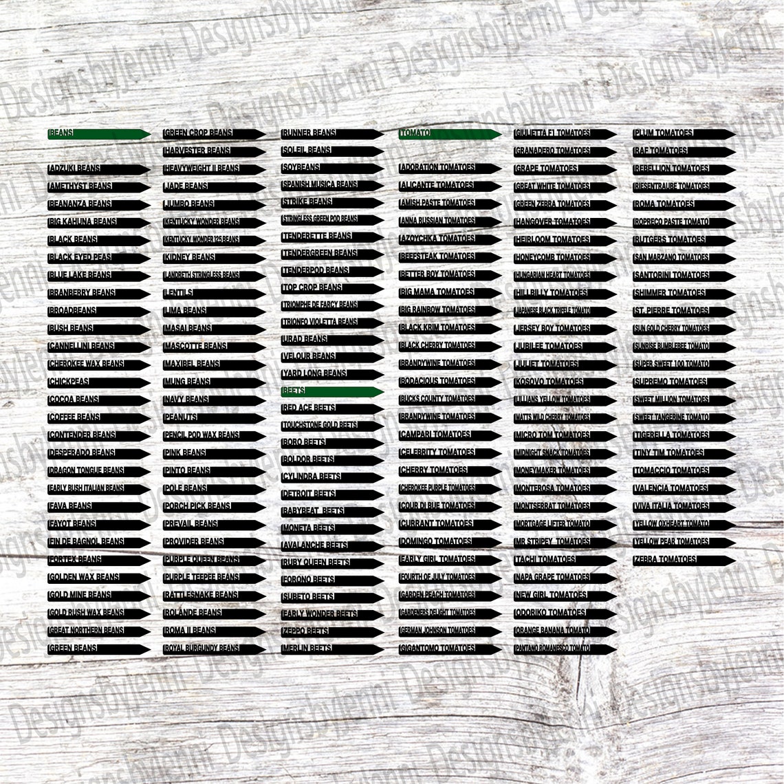 550+ Plant Labels SVG Bundle File, Garden Markers SVG Download, Plant ...
