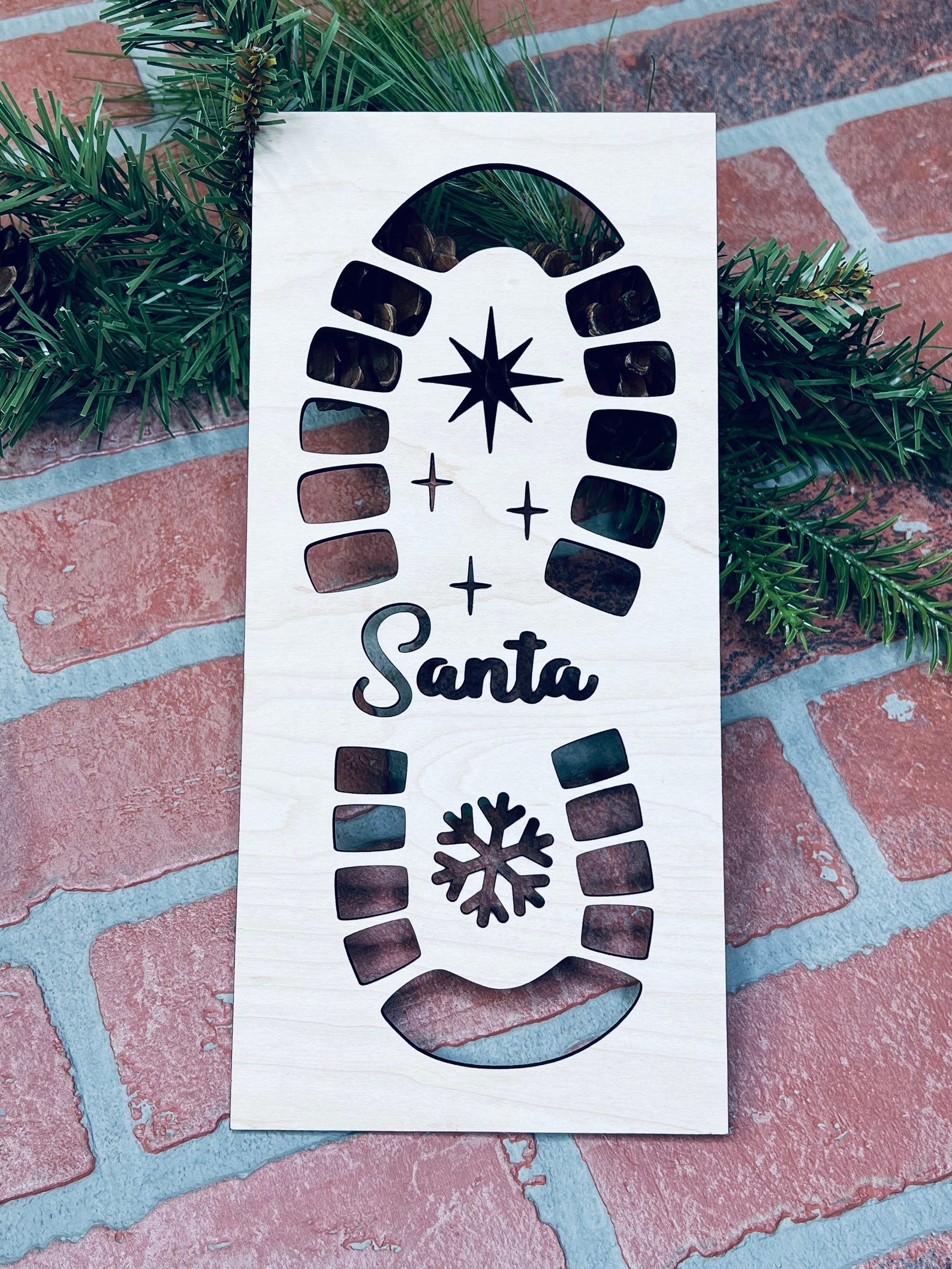 Santa Footprint Digital Download SVG File Santa Footsteps - Etsy