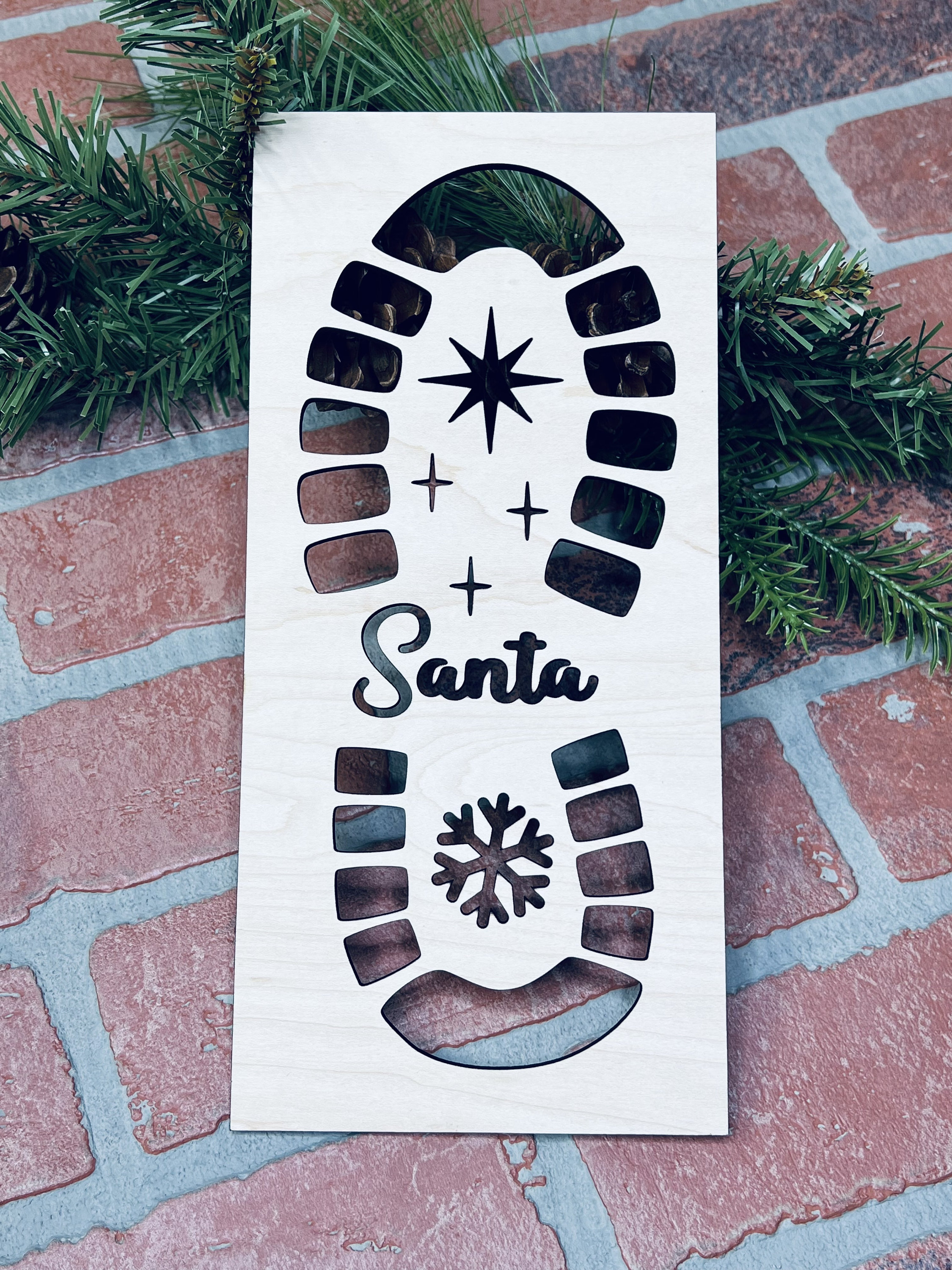 Santa Footprint Digital Download SVG File Santa Footsteps - Etsy