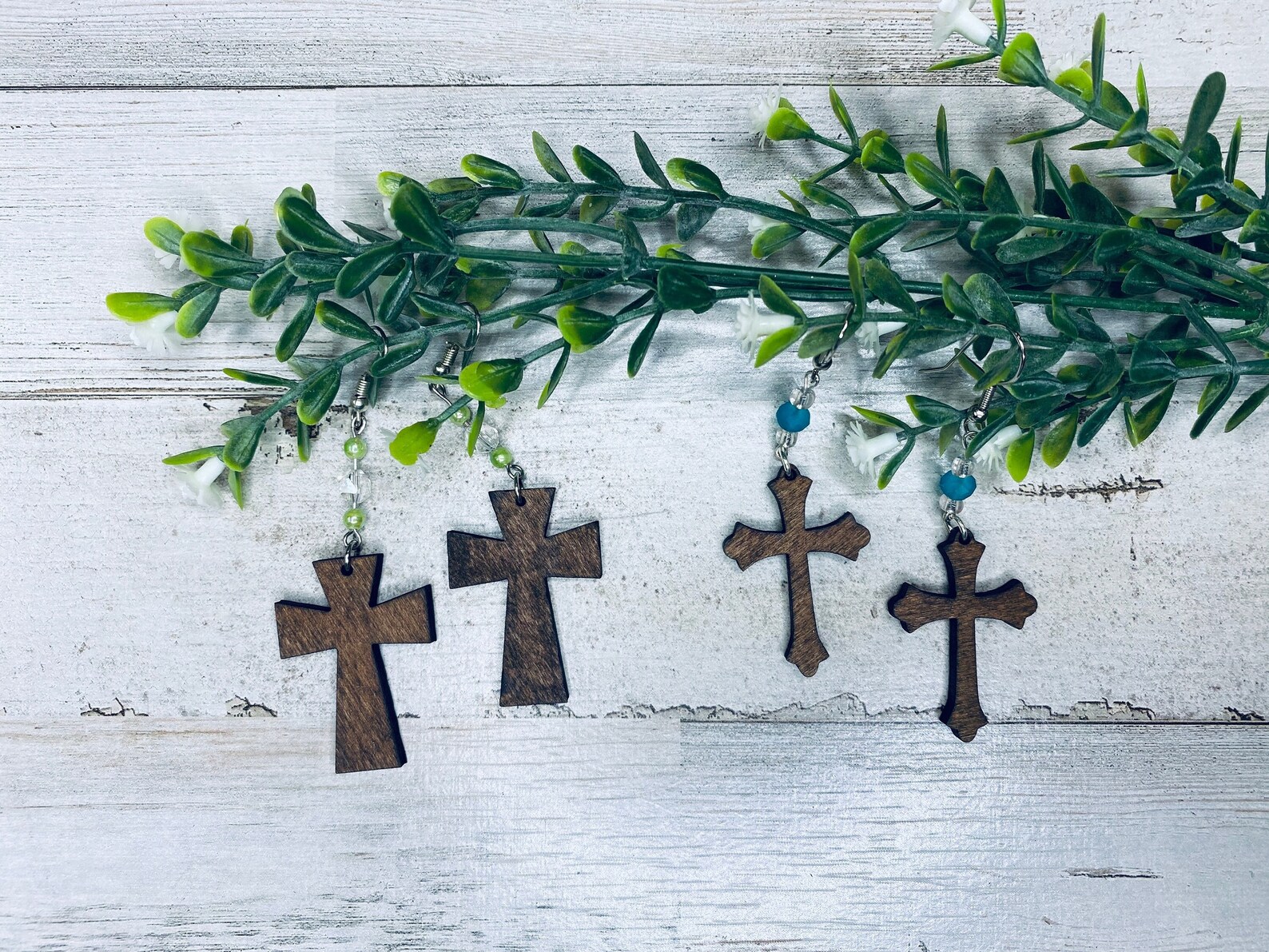 Cross Earrings Laser File SVG, Cross Earrings Dangle SVG, Easter Cross ...
