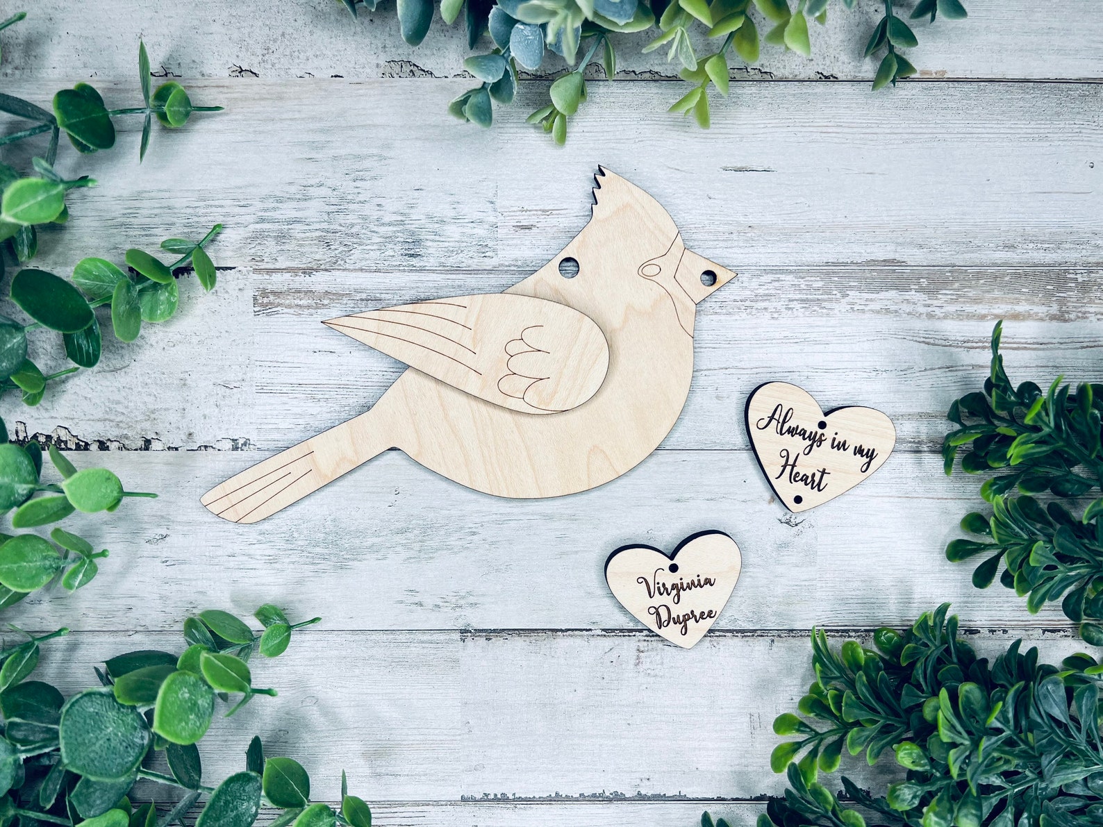 Cardinal Memorial Ornament SVG File, Christmas Cardinal Ornament SVG ...