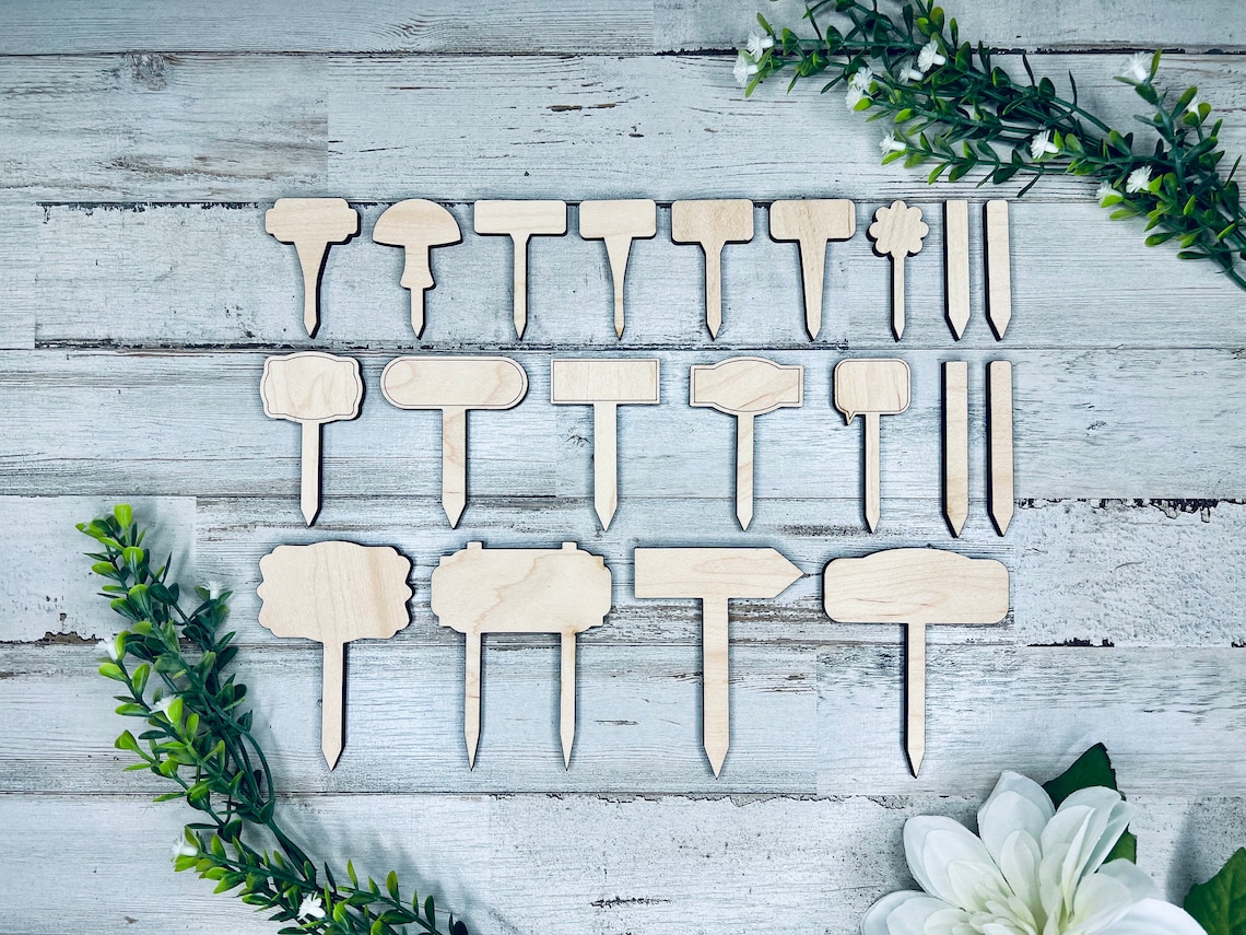 Garden Marker Template SVG Bundle File, Garden Stake Templates SVG ...