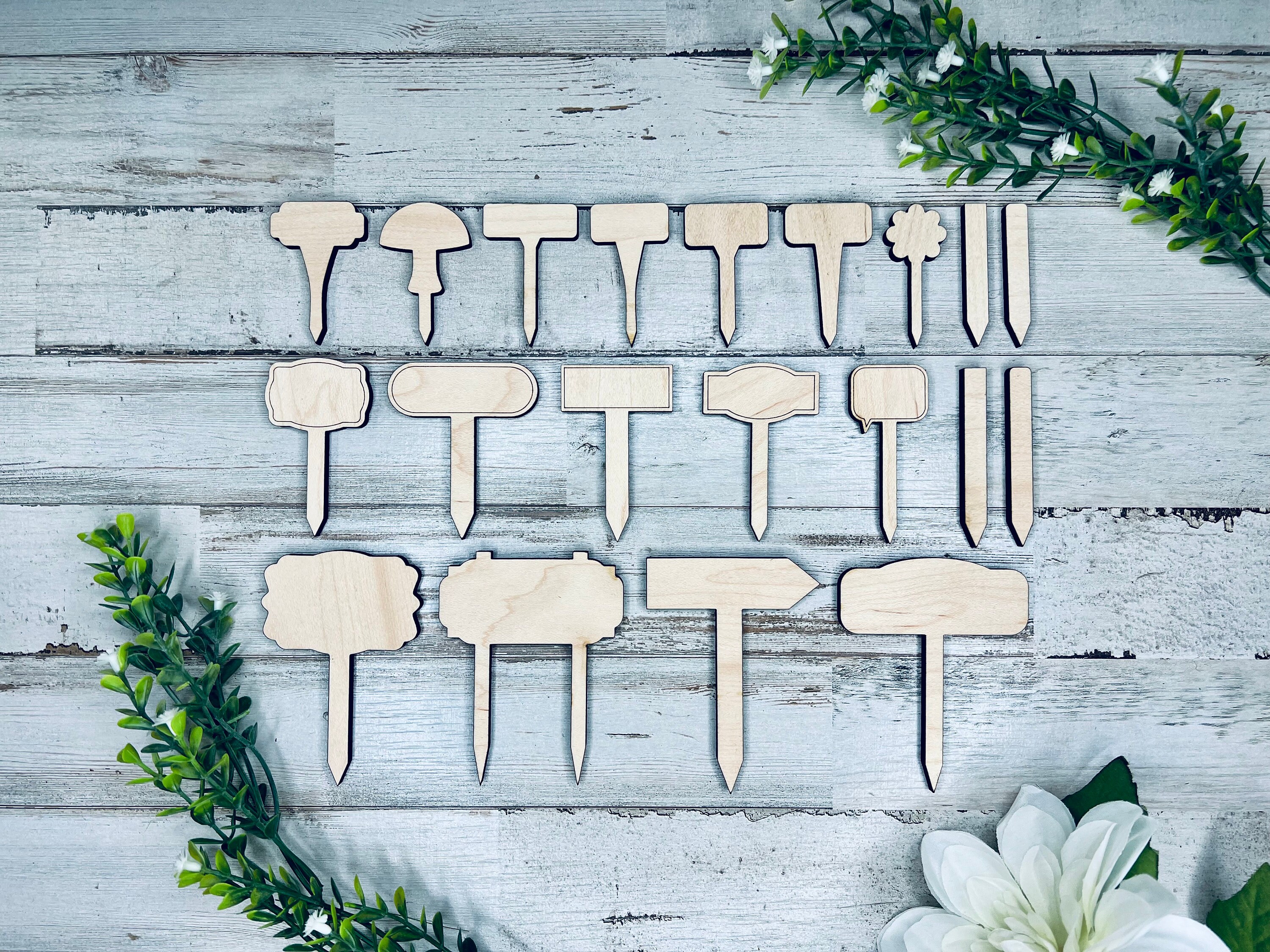 Garden Marker Template SVG Bundle File Garden Stake Templates - Etsy Canada