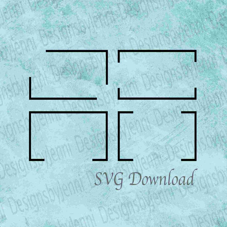 Open Rectangle Frame Bundle SVG File Split Rectangle Frame - Etsy