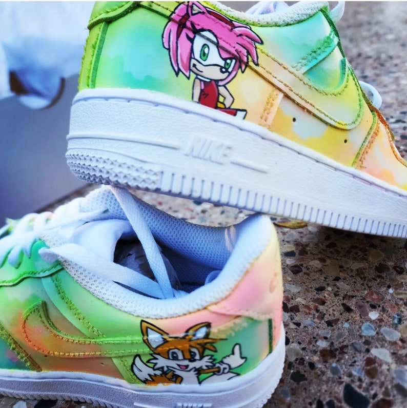 Kids or Adult Character Custom Nike Air Force 1, Colorful AF1, Tie Dye ...