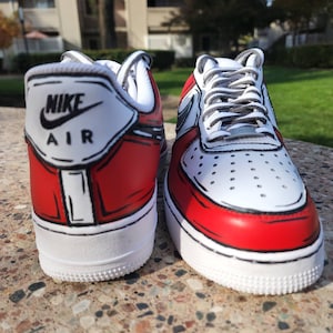 Comic Style Nike AF1 - Custom Cartoon Sneakers, Custom Colorways ...