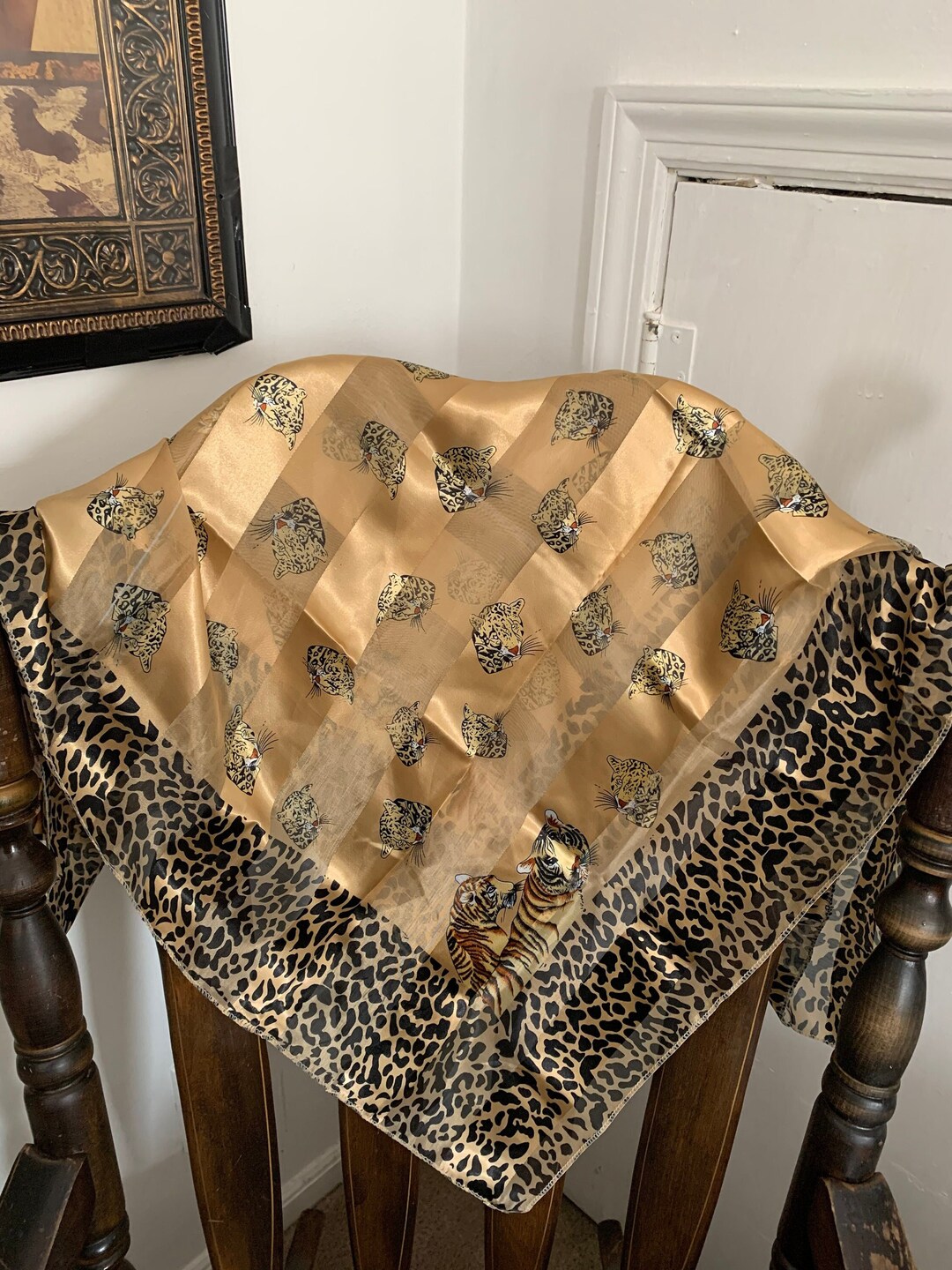 Beautiful Large Leopard Cheetah Animal Print Scarf - Etsy