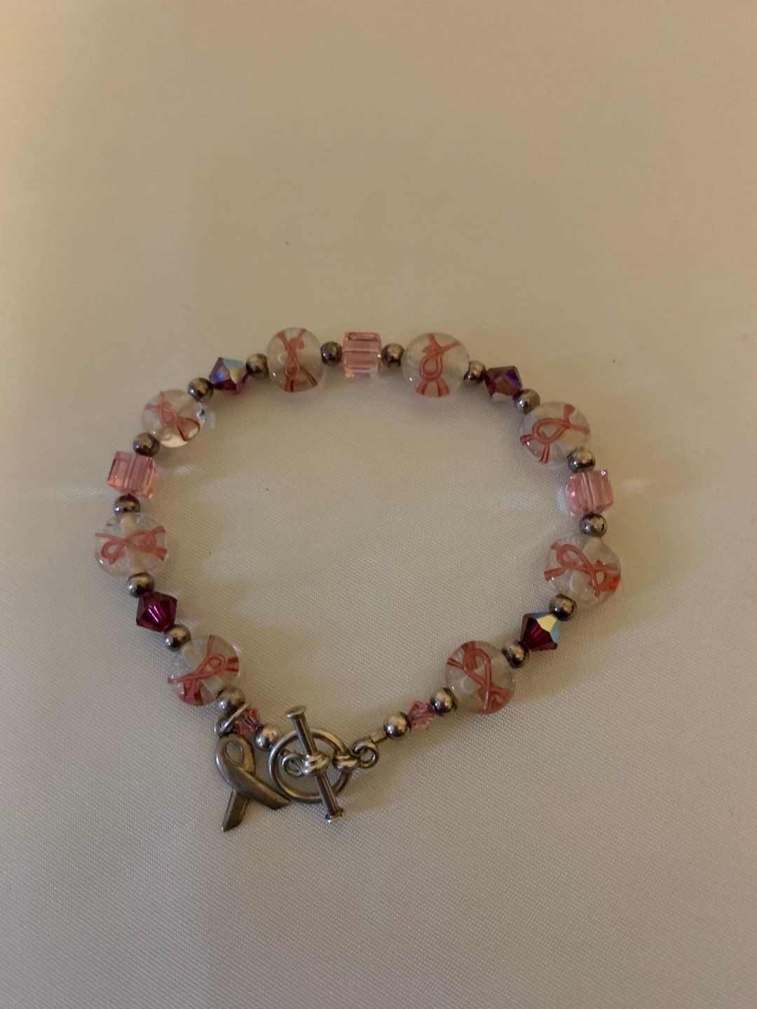Handmade Cancer Beaded Bracelet - Etsy