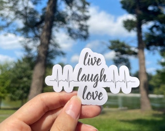 Live Laugh Love Stickers | Etsy