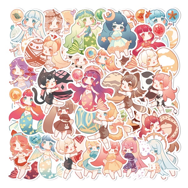 Kawaii Cute Girl Stickers - Etsy