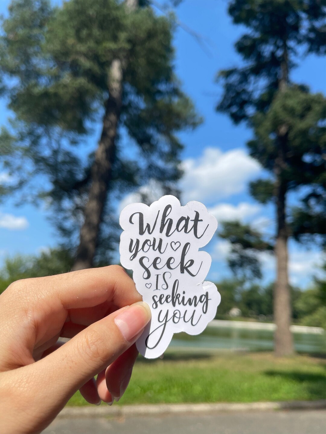 What You Seek is Seeking You Vinyl Sticker Inspirational Quote Sticker ...