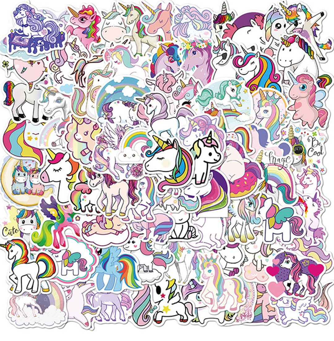 Unicornstickers Pack | Cute Unicorn Stickers | Colorful Unicorn ...