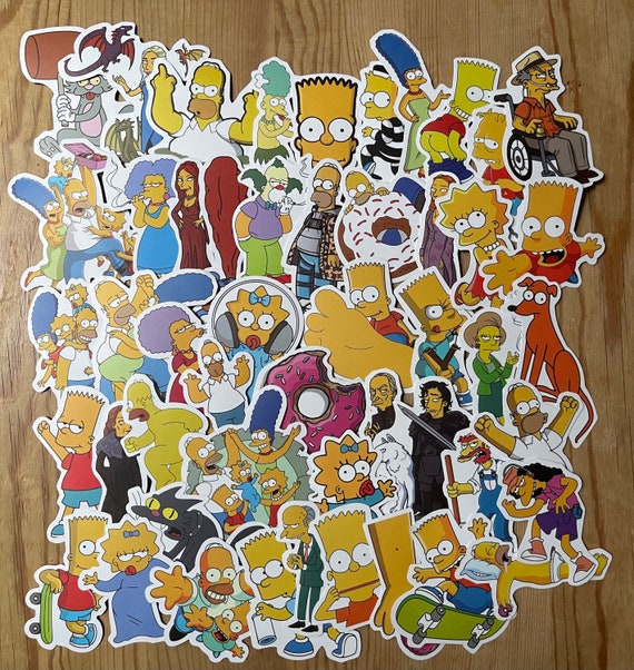 The Simpsons Stickers Pack Anime Stickers the Simpsons | Etsy