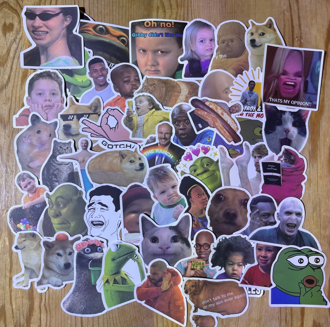 Meme Stickers Pack Emoji Stickers Funny Stickers Pack - Etsy