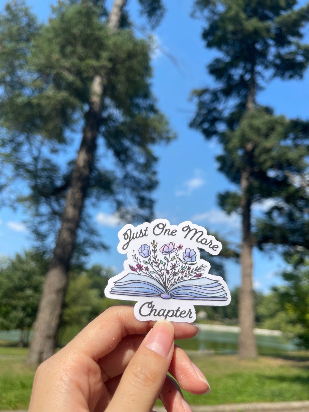 Just One More Chapter Sticker Inspirational Quote Sticker Motivational ...