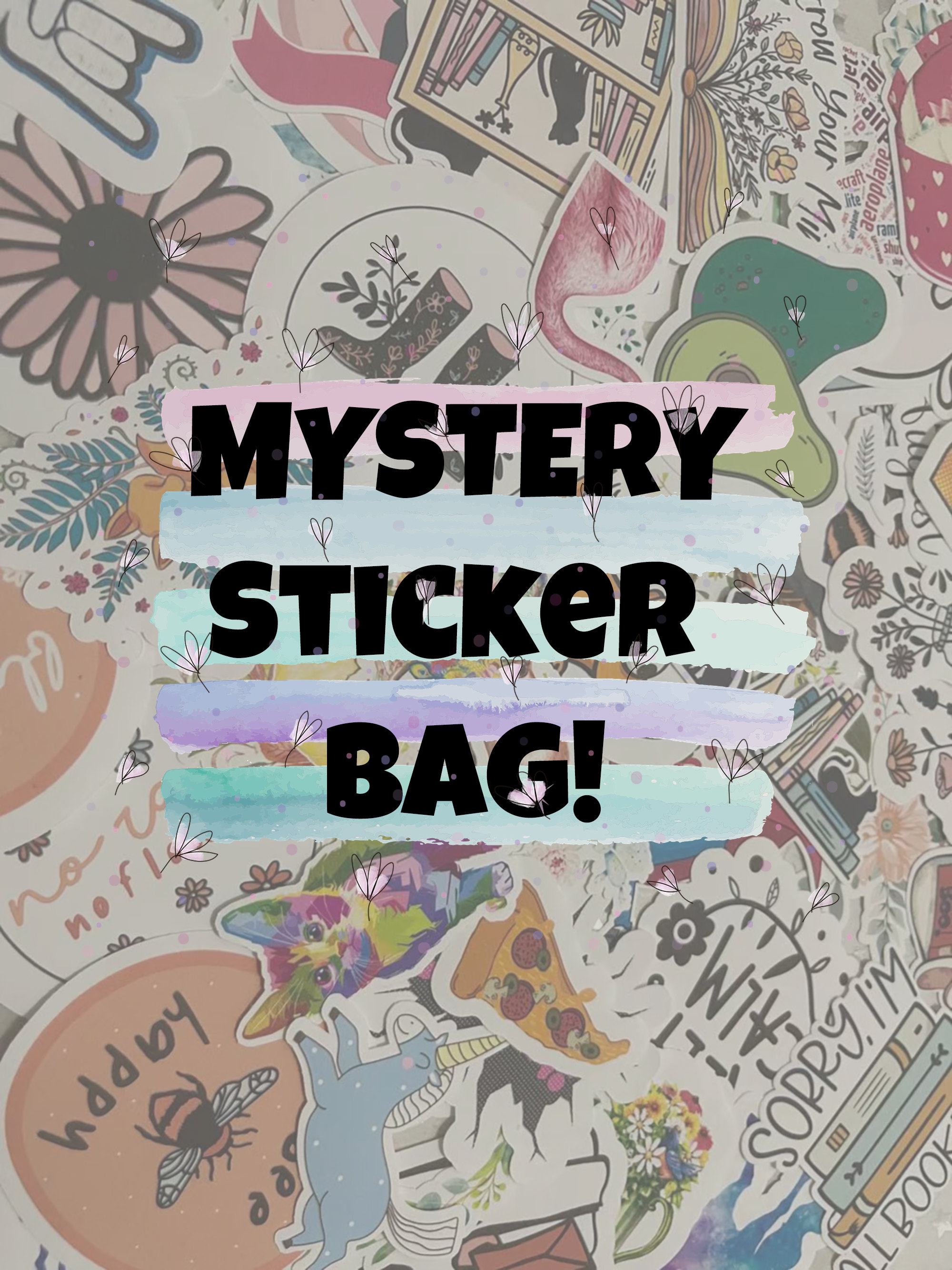 Mystery Stickers Pack 50 PCS Sticker Pack Blind Box | Etsy