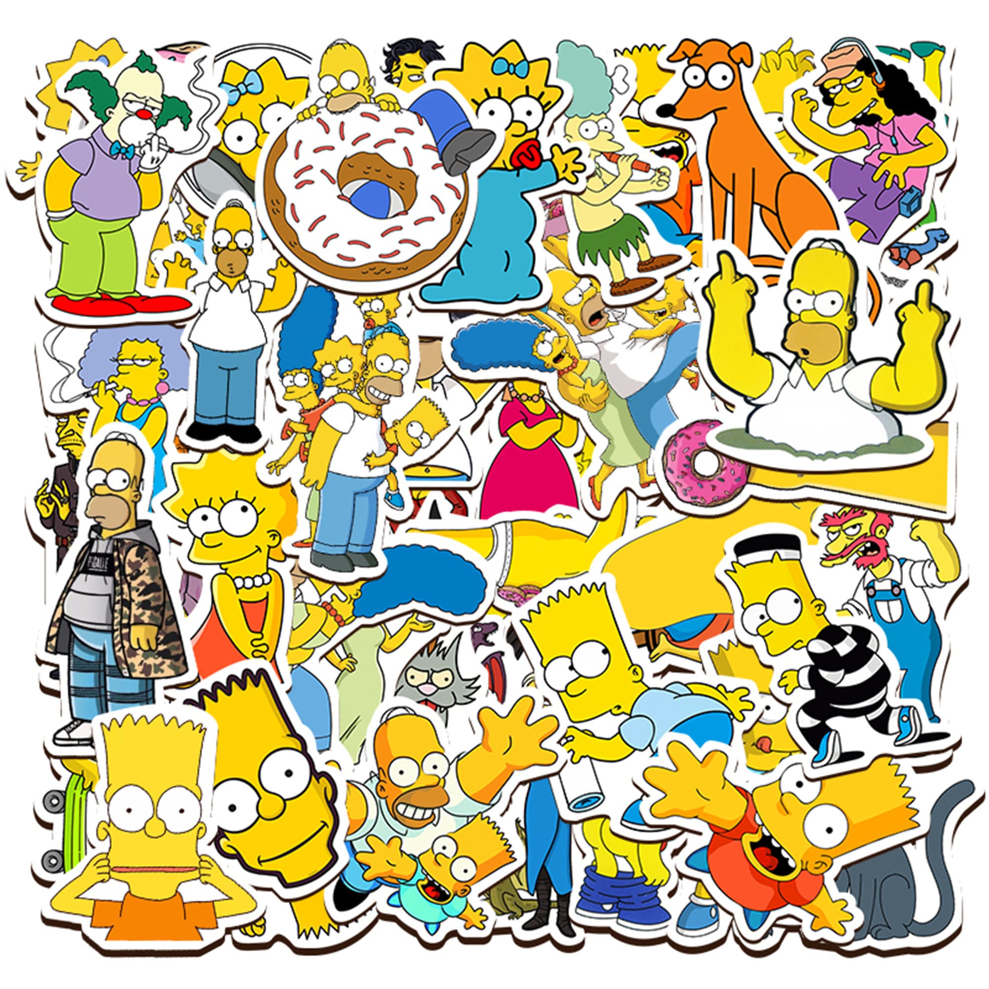 The Simpsons Stickers Pack Anime Stickers the Simpsons - Etsy