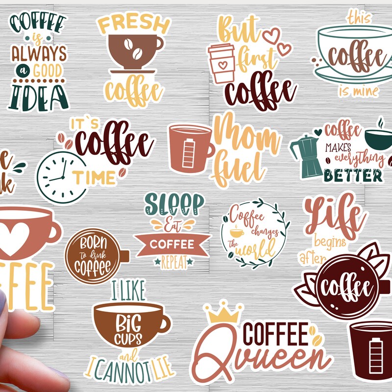 Coffee Stickers - Etsy