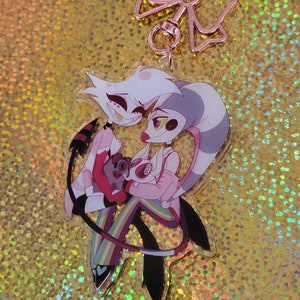 Kindred Spirits Angel Dust and Fizzarolli Keychain Ft. Fat Nuggets and ...