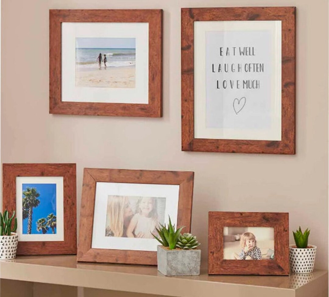 A1 A2 A3 A4 A5 Rustic Traditional Photo Picture Frame With Mount - Made ...