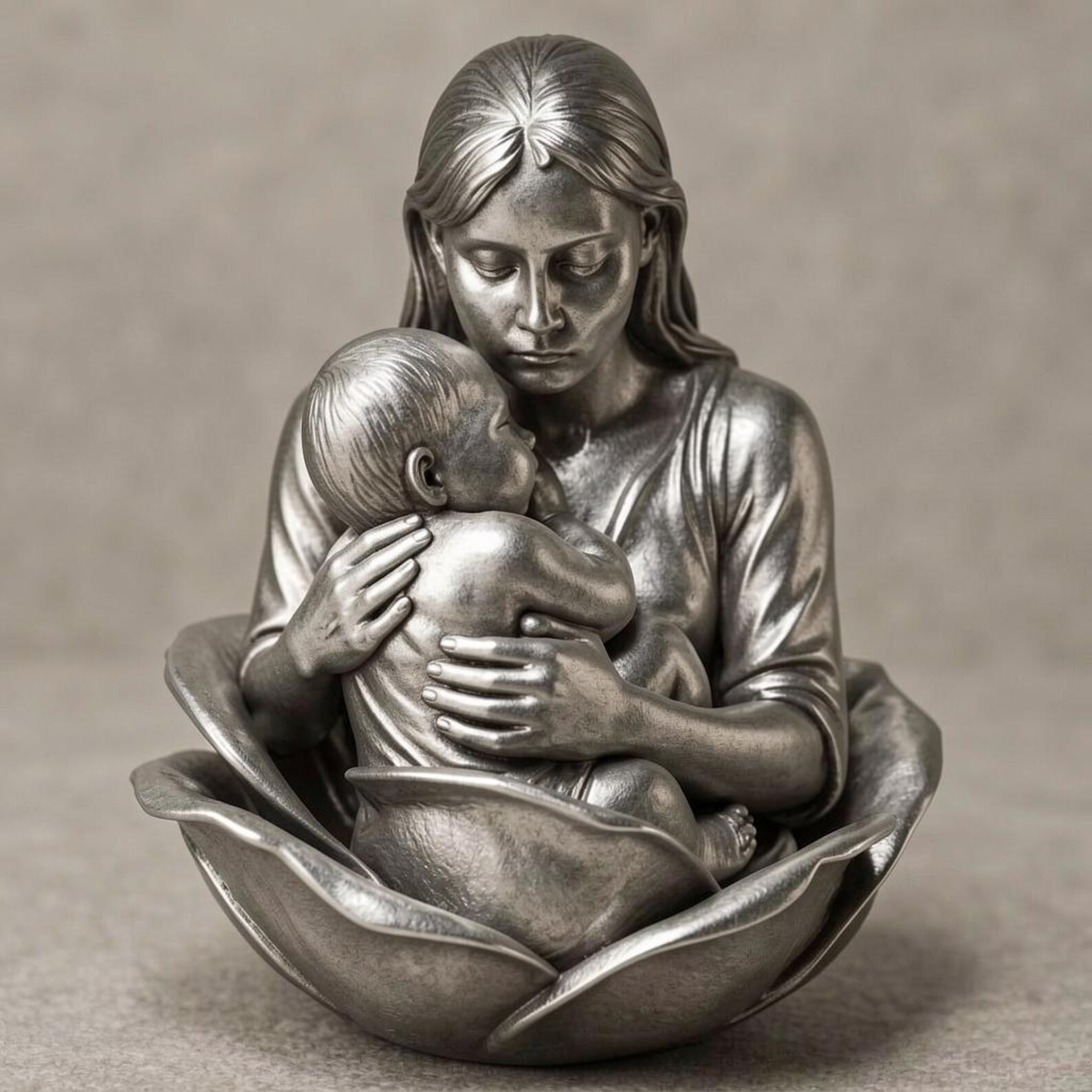 2 Oz Maternity – Mother & Child Sculpture in Pure Silver - Etsy