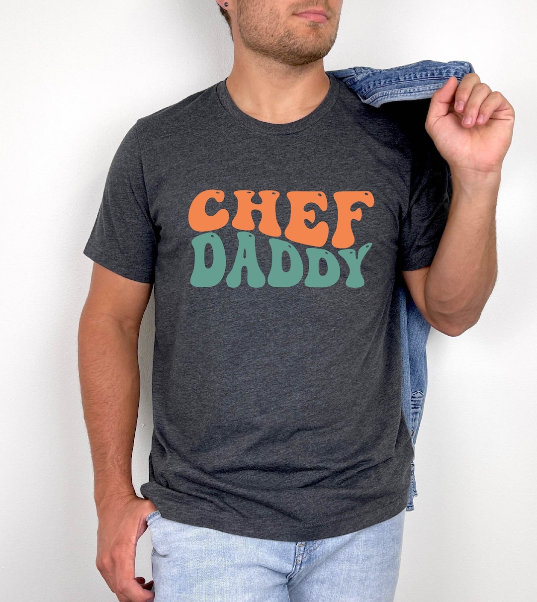 Chef Daddy Shirt Dada Kitchen Apparel T-shirt Father's - Etsy