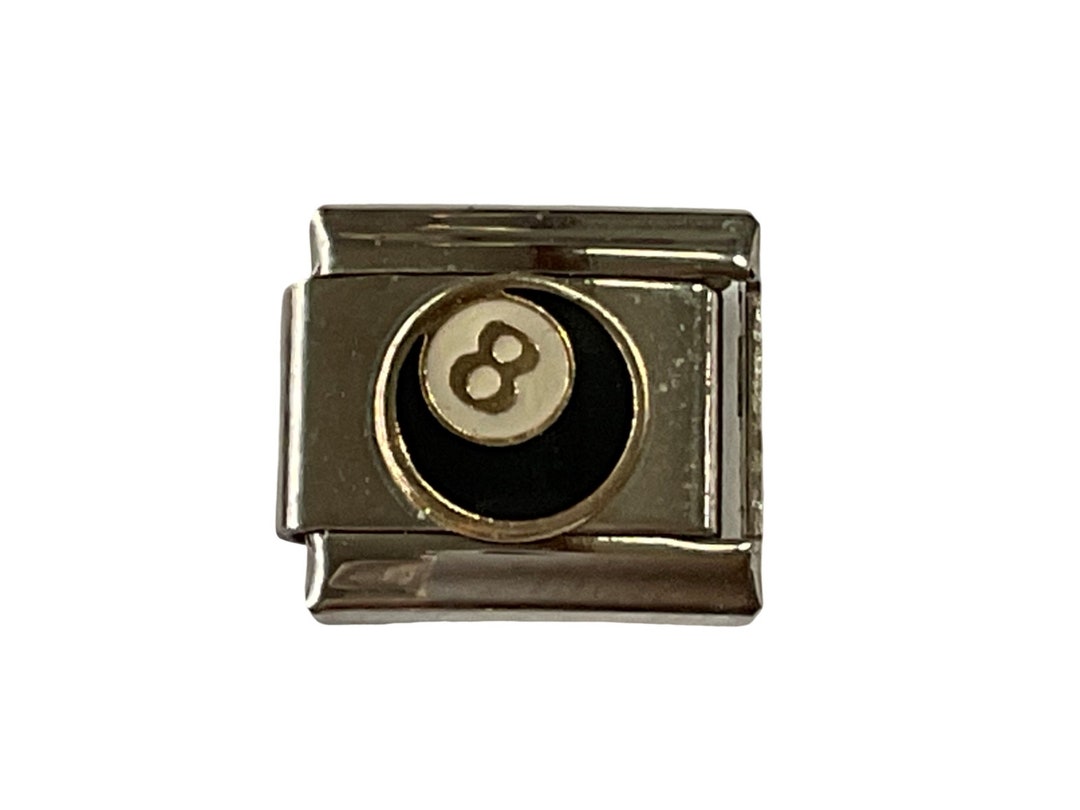 Pool Snooker Ball 9mm Italian Charm Links Fits All Design Classic ...
