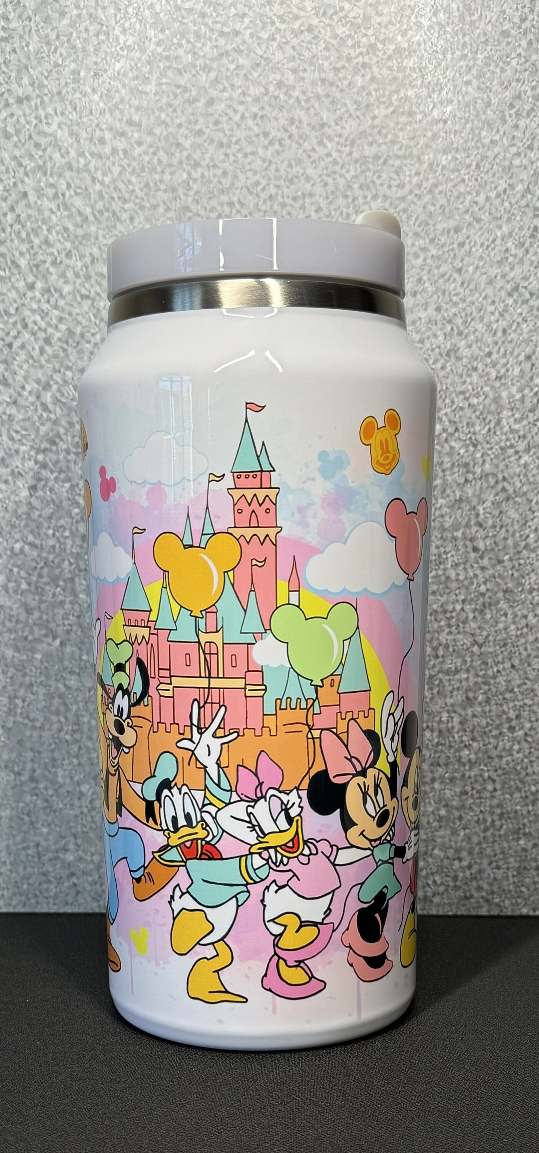 64oz Quencher Dupe Water Bottle Jumbo Theme Park Tumbler Magic Theme ...