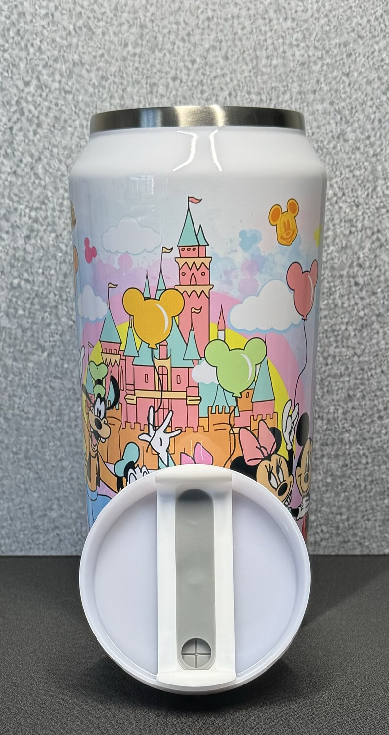 64oz Quencher Dupe Water Bottle Jumbo Theme Park Tumbler Magic Theme ...