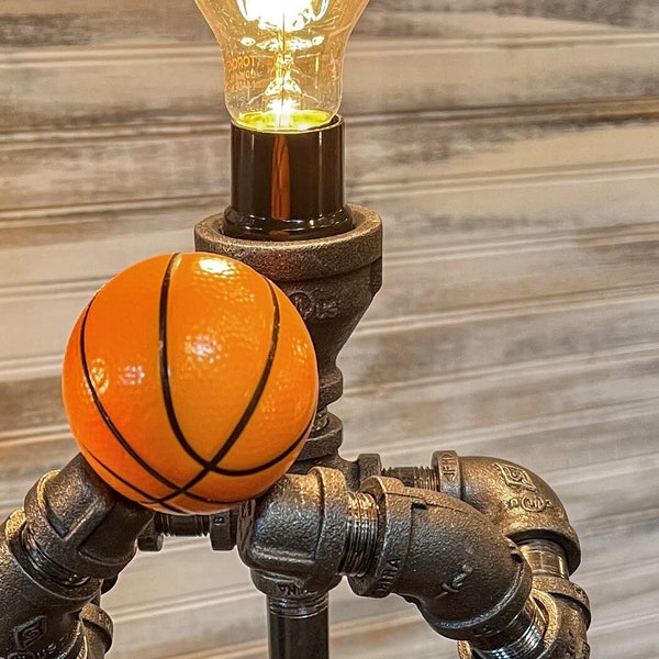 Industrial Pipe Thinking Man Lamp/tobias - Etsy