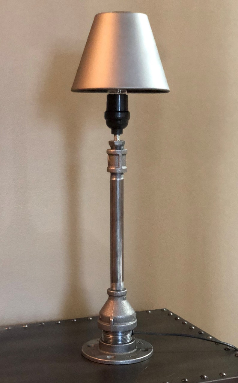 Industrial Pipe Light Fixture With Shade - Edison Bulb Pipe Lamp/"monk ...