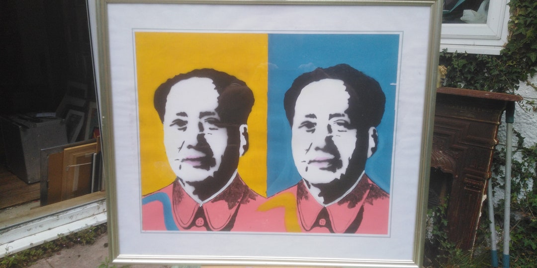 Double Mao on a Draped Ukrainian Flag - Etsy
